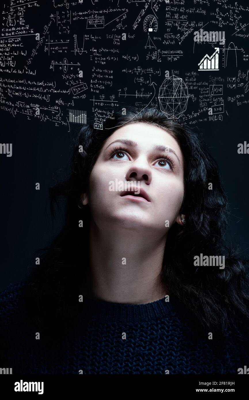 Mathematical equation woman hi-res stock photography and images - Alamy