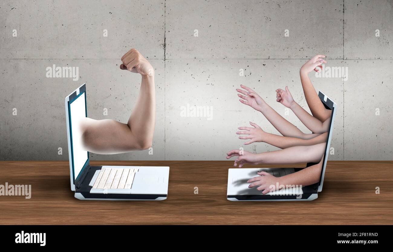 Cyberbullying concept hi-res stock photography and images - Alamy