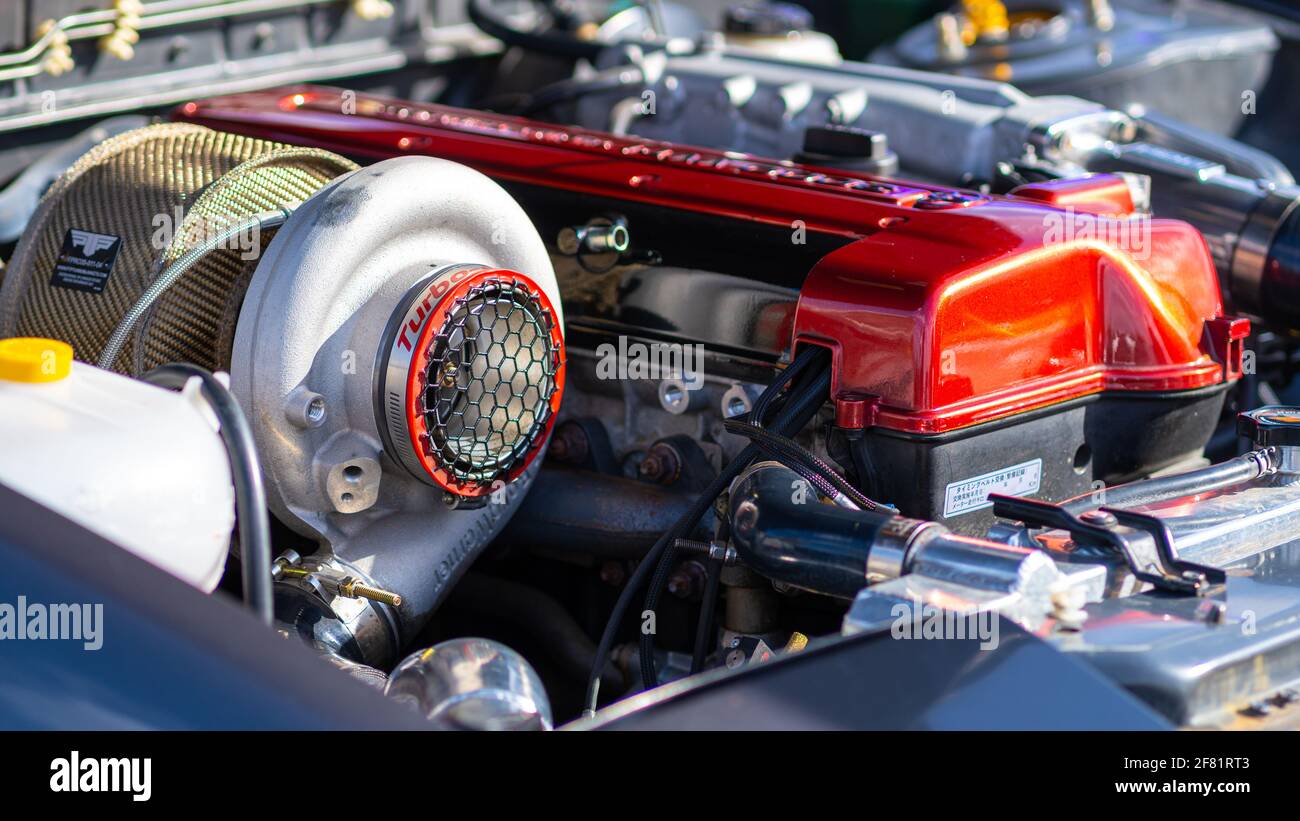 ROGERS, UNITED STATES - Apr 07, 2021: A simple engine shot with turbo ...