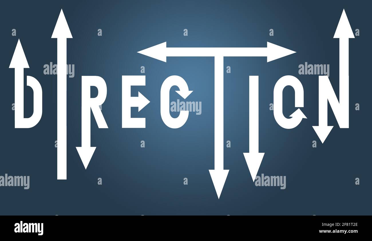 Word arrows hi-res stock photography and images - Alamy