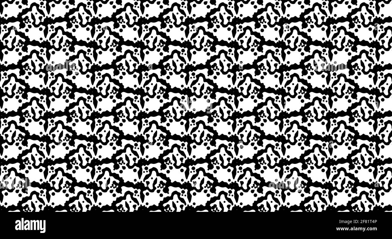 A 2D digital art of black and white pattern background for desktop ...
