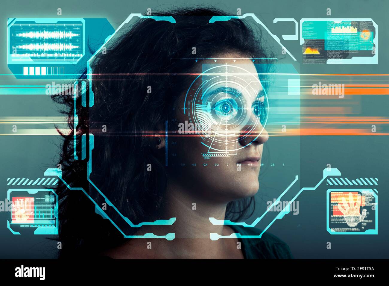 Biometric identification crime face hi-res stock photography and images ...