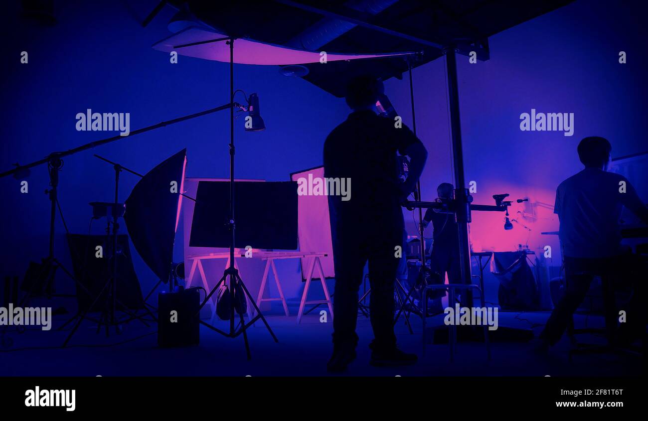 Tv set studio set up hi-res stock photography and images - Alamy