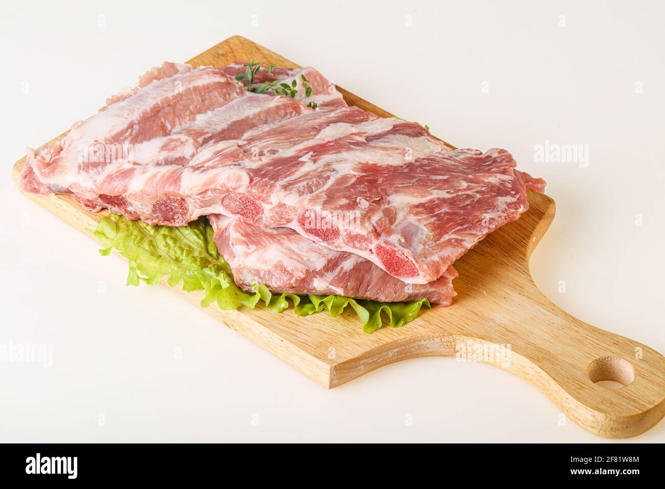 Raw pork ribs meat for cooking Stock Photo - Alamy