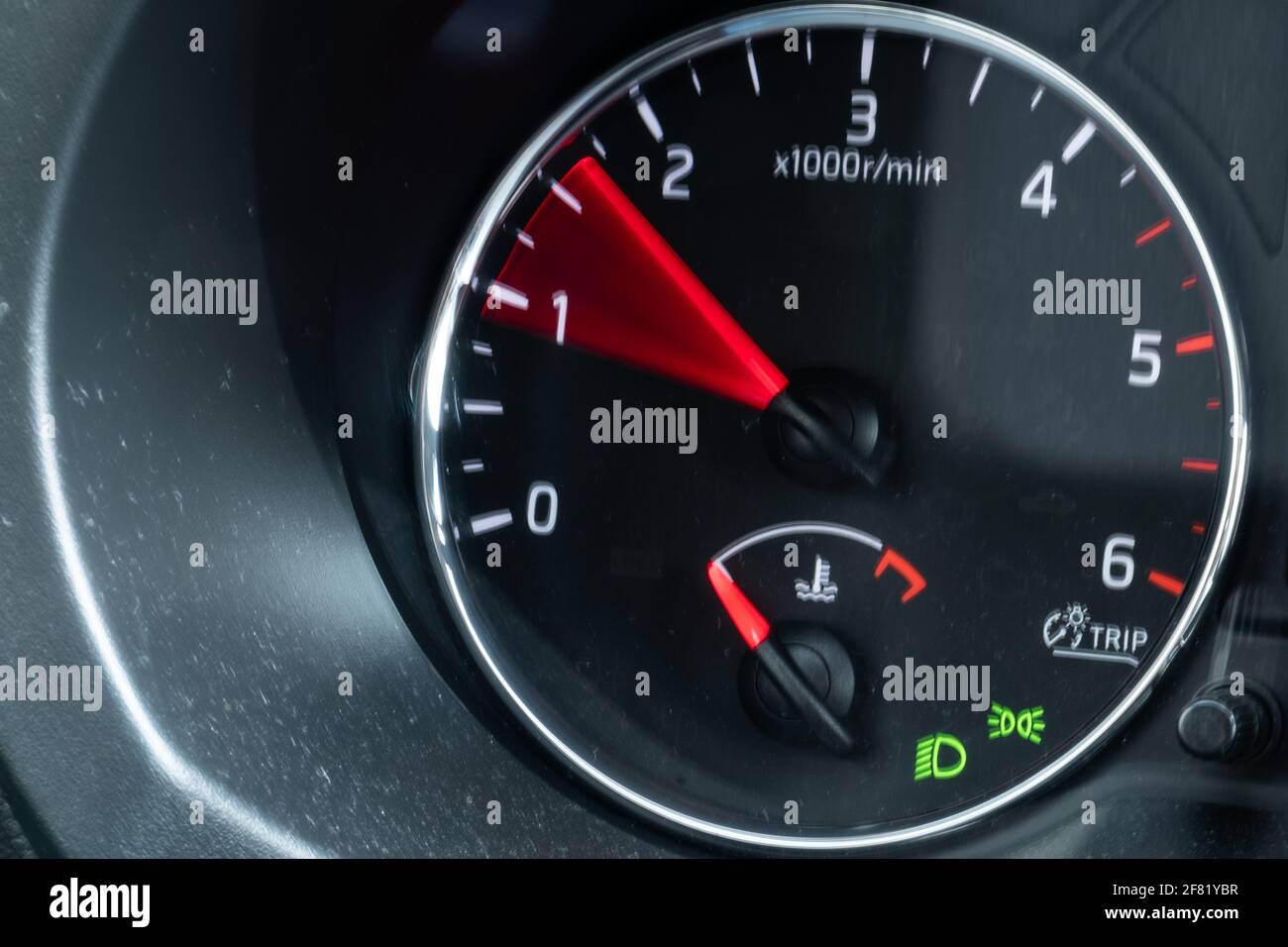 car dashboard close up long exposure Stock Photo - Alamy
