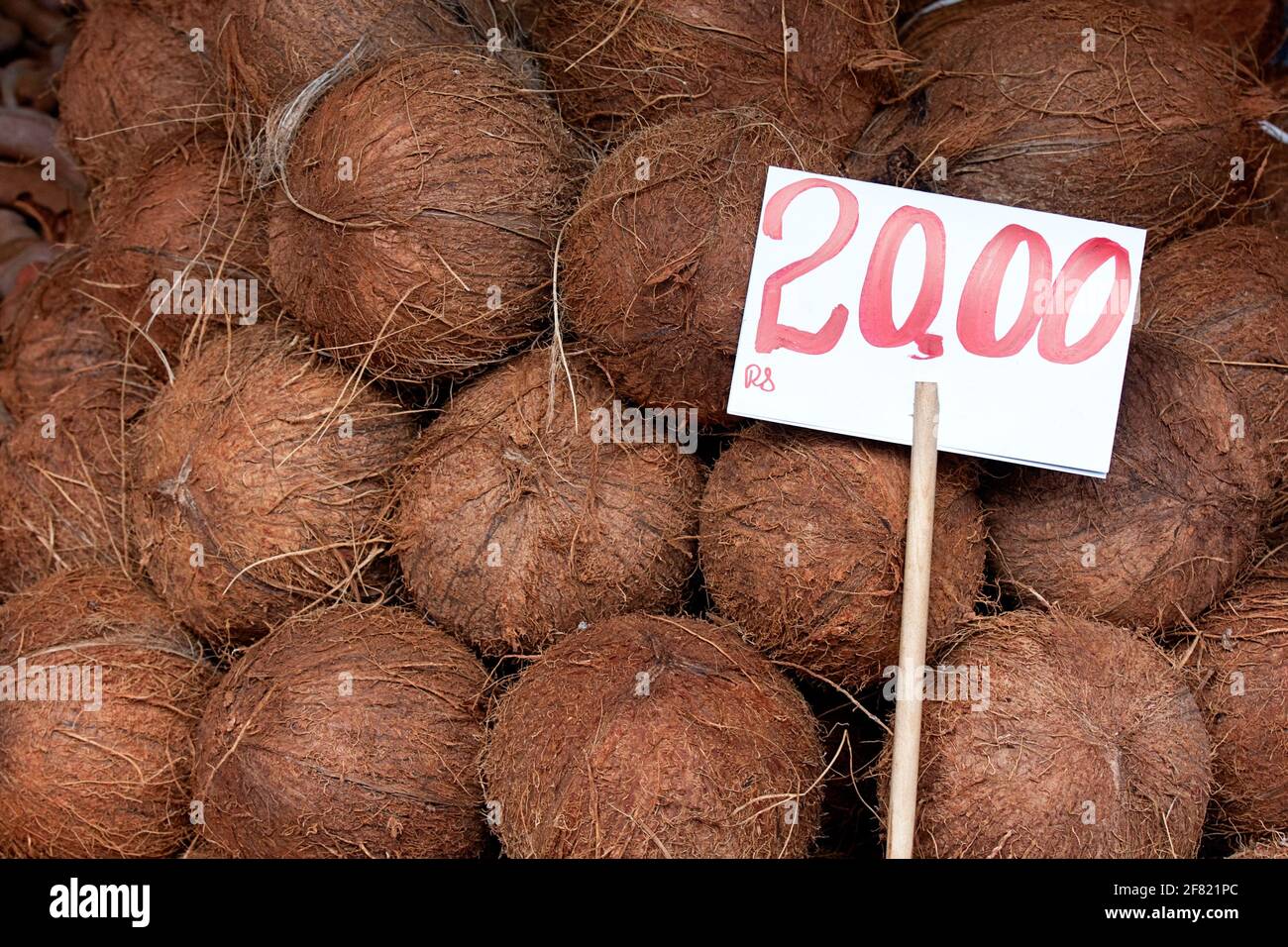 Mauritian coconut island hi-res stock photography and images - Alamy
