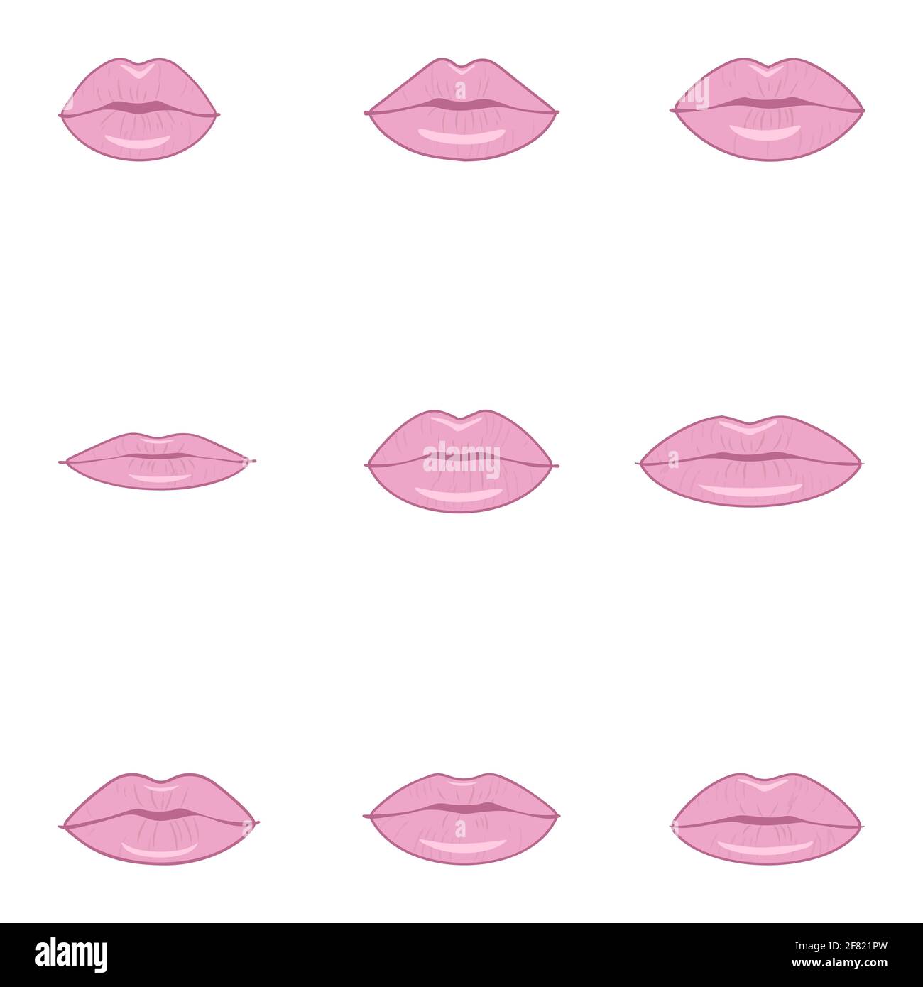 Wide lower lip Stock Vector Images - Alamy