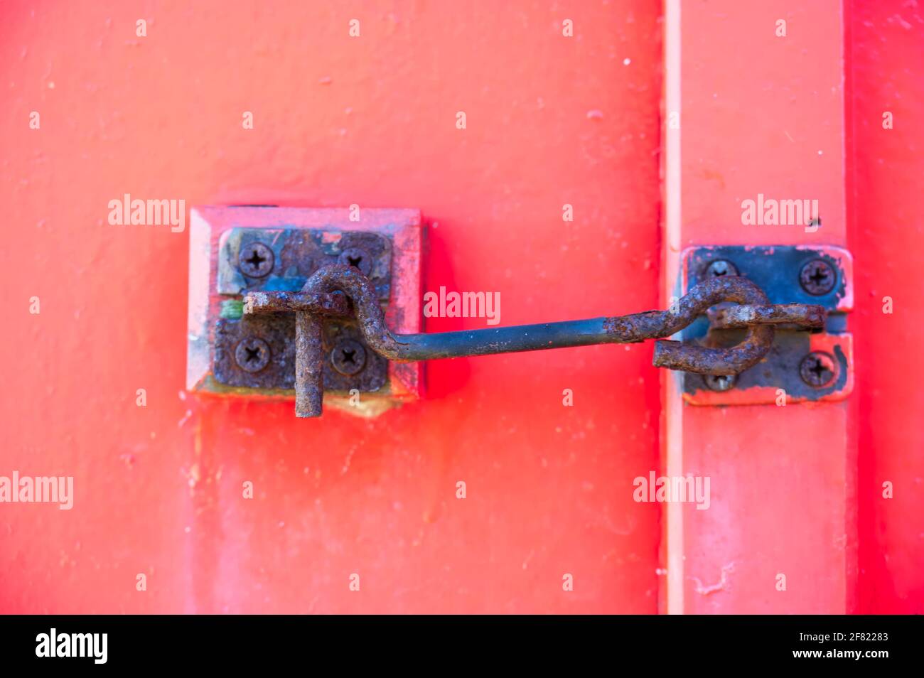 Red locker door hi-res stock photography and images - Alamy