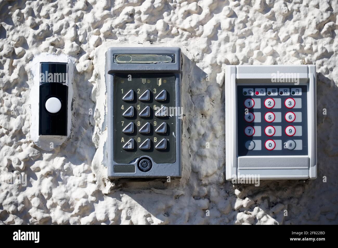 Push buzzer intercom door bell for entry Stock Photo - Alamy