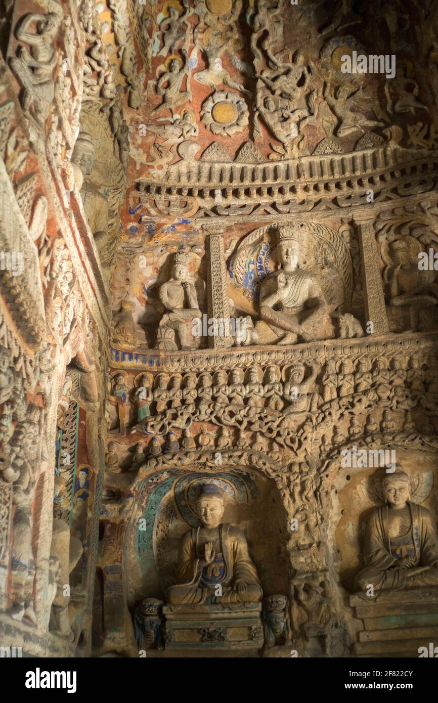 Yungang Grottoes, early Buddhist cave temples, Unesco World Heritage ...