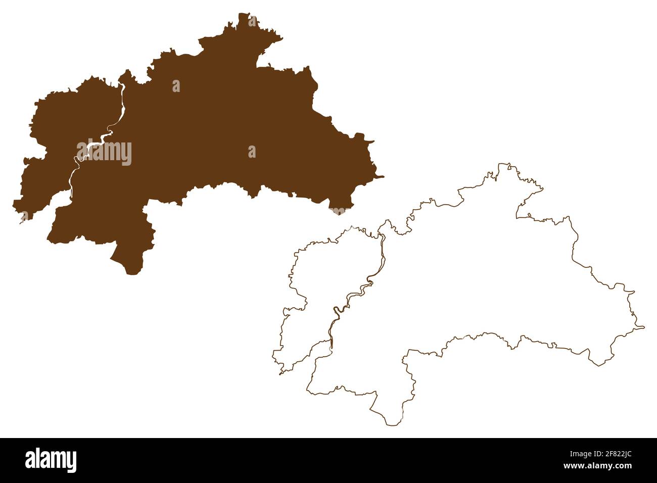 Weilheim-Schongau district (Federal Republic of Germany, rural district ...