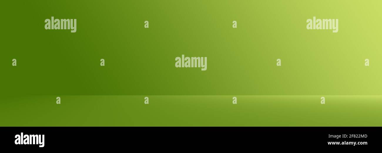 Studio Background - Bright Green Gradient horizontal studio room wall ...