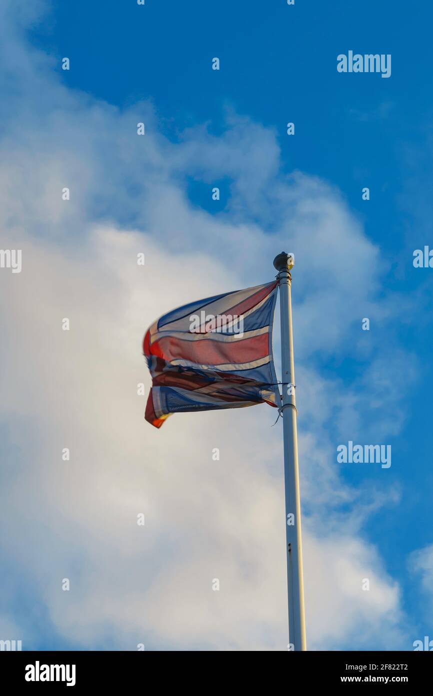 Ragged Union Jack Stock Photo - Alamy