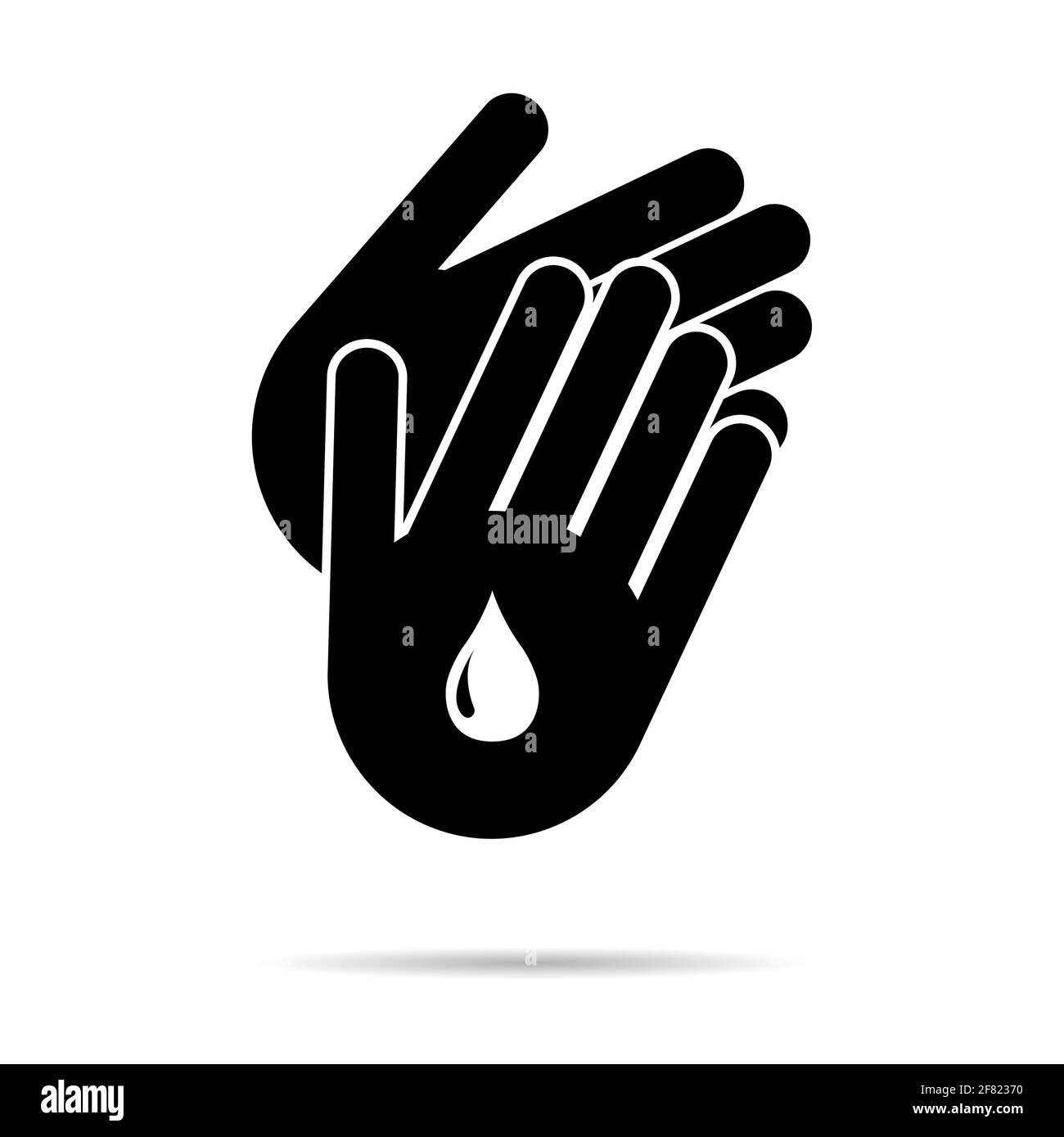 Clean your dirty hand, wash hygiene vector illustration icon ...