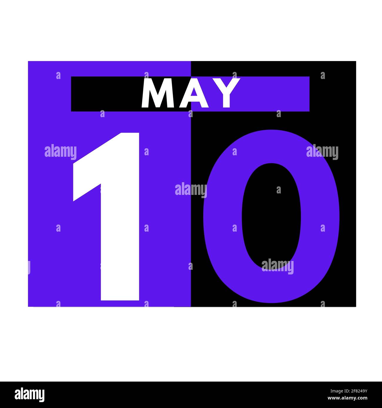 May 10 . Modern daily calendar icon .date ,day, month .calendar for the ...
