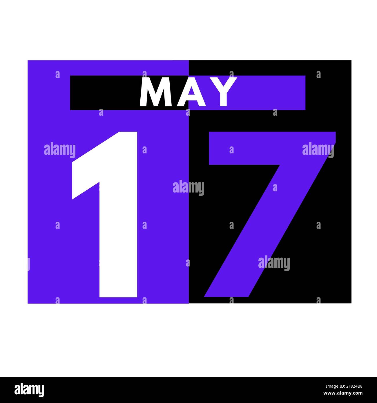 May 17 . Modern daily calendar icon .date ,day, month .calendar for the ...