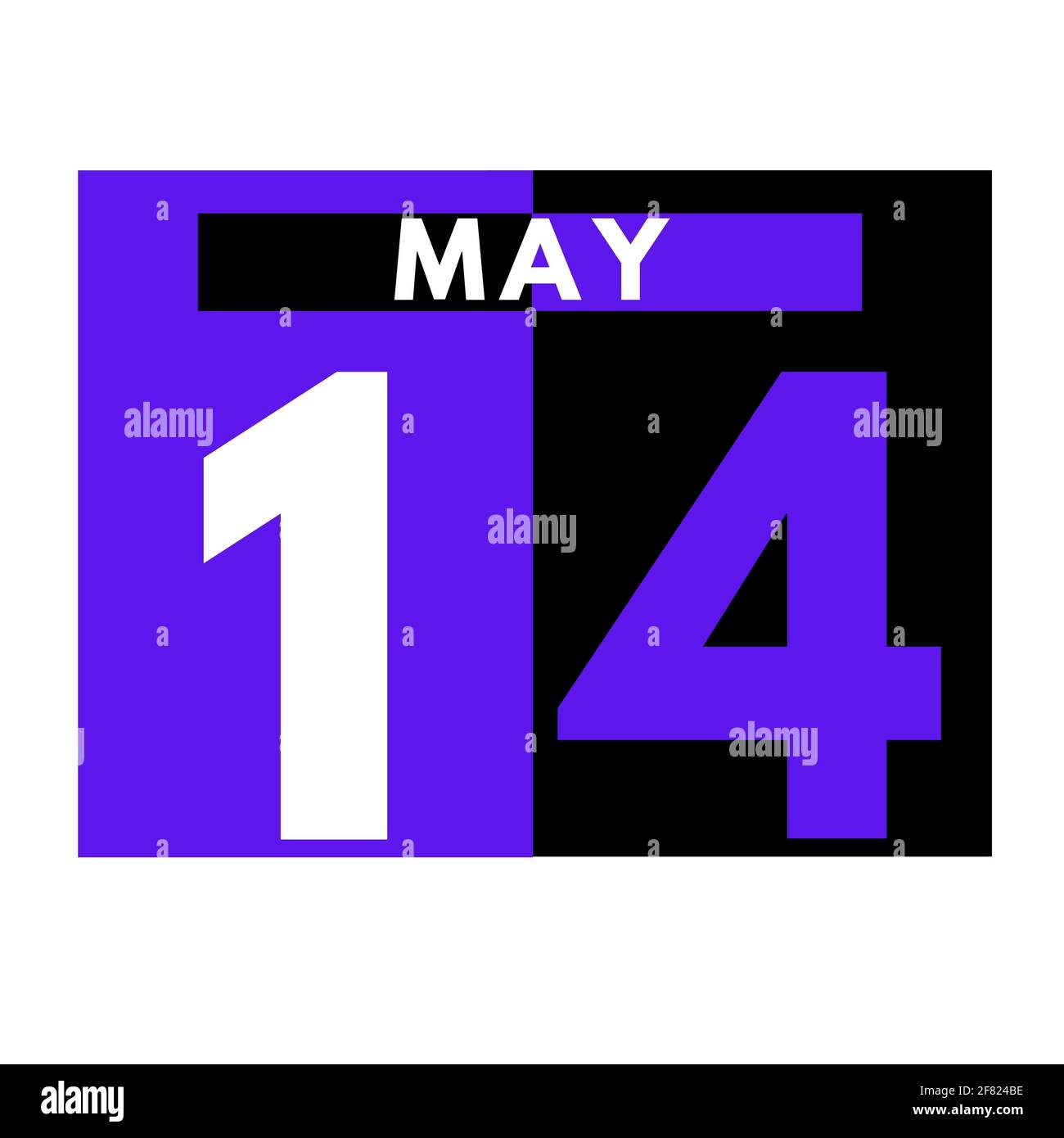 May 14 . Modern daily calendar icon .date ,day, month .calendar for the ...