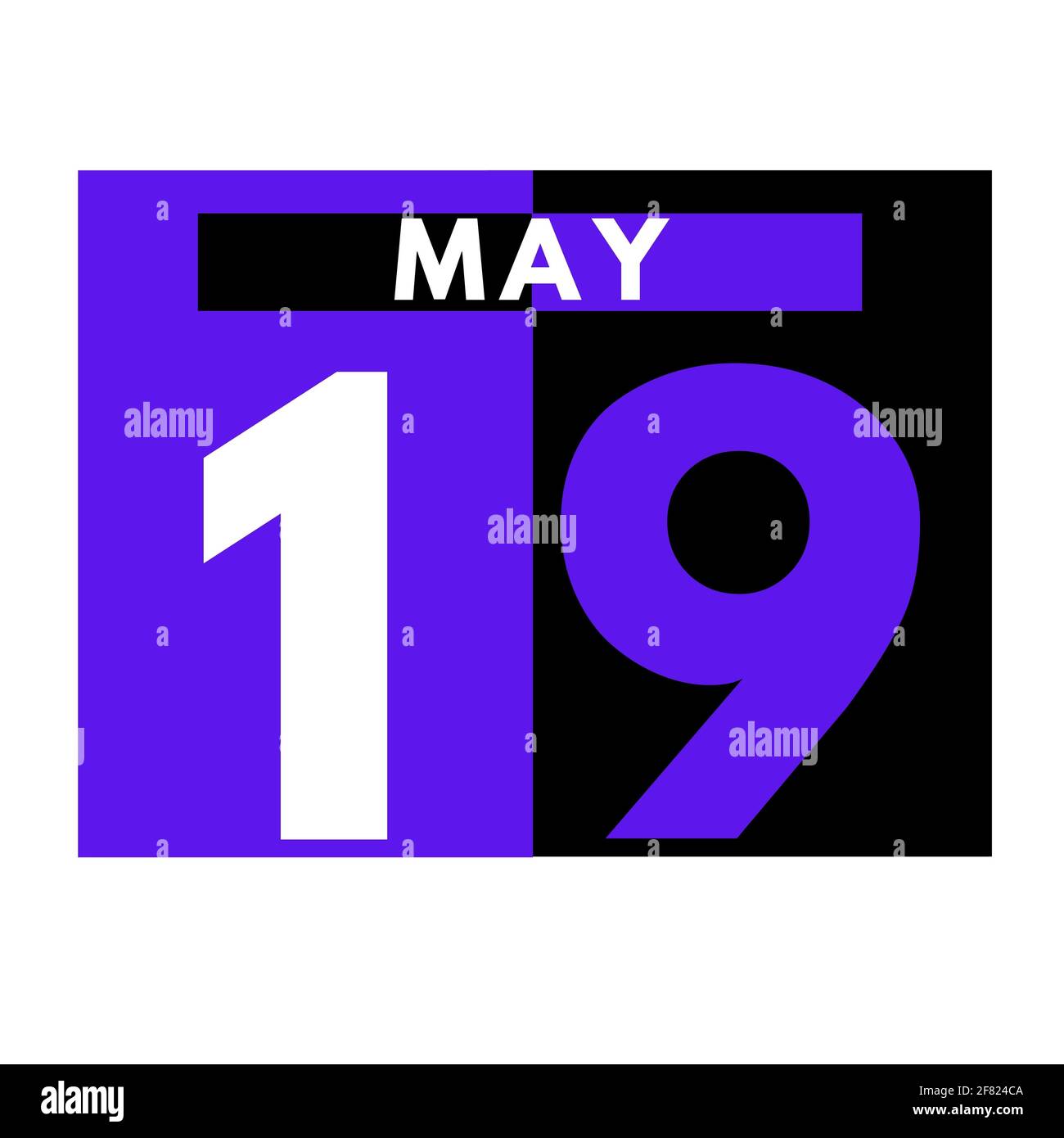 May 19 . Modern daily calendar icon .date ,day, month .calendar for the ...