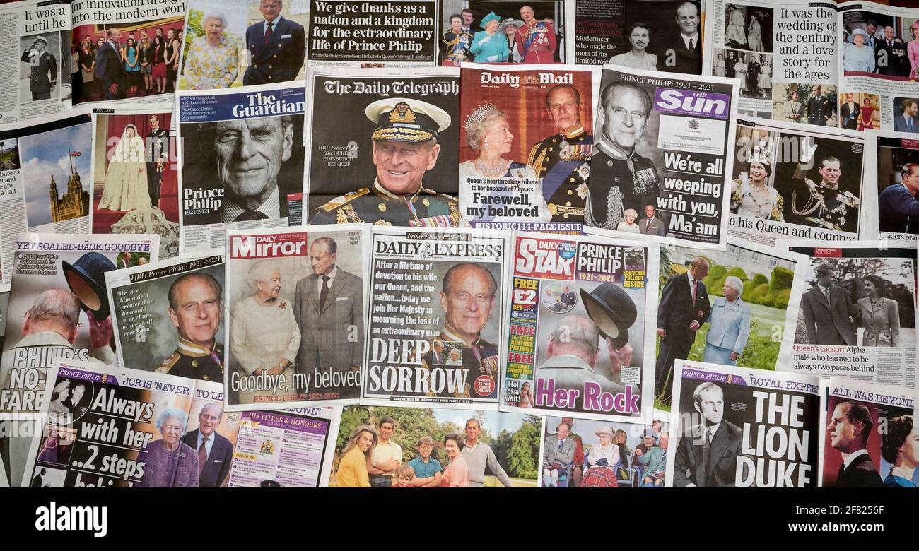 Monarchy newspapers hi-res stock photography and images - Alamy