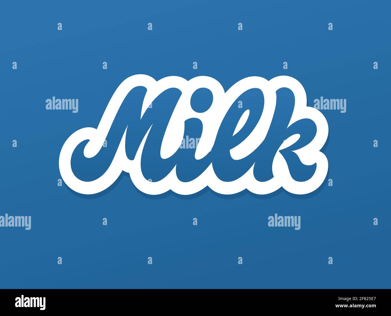 Milk vector lettering Stock Vector Image & Art - Alamy