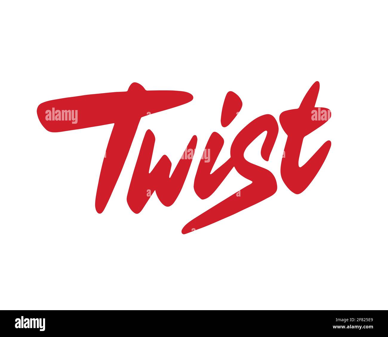 Twist vector lettering Stock Vector Image & Art - Alamy