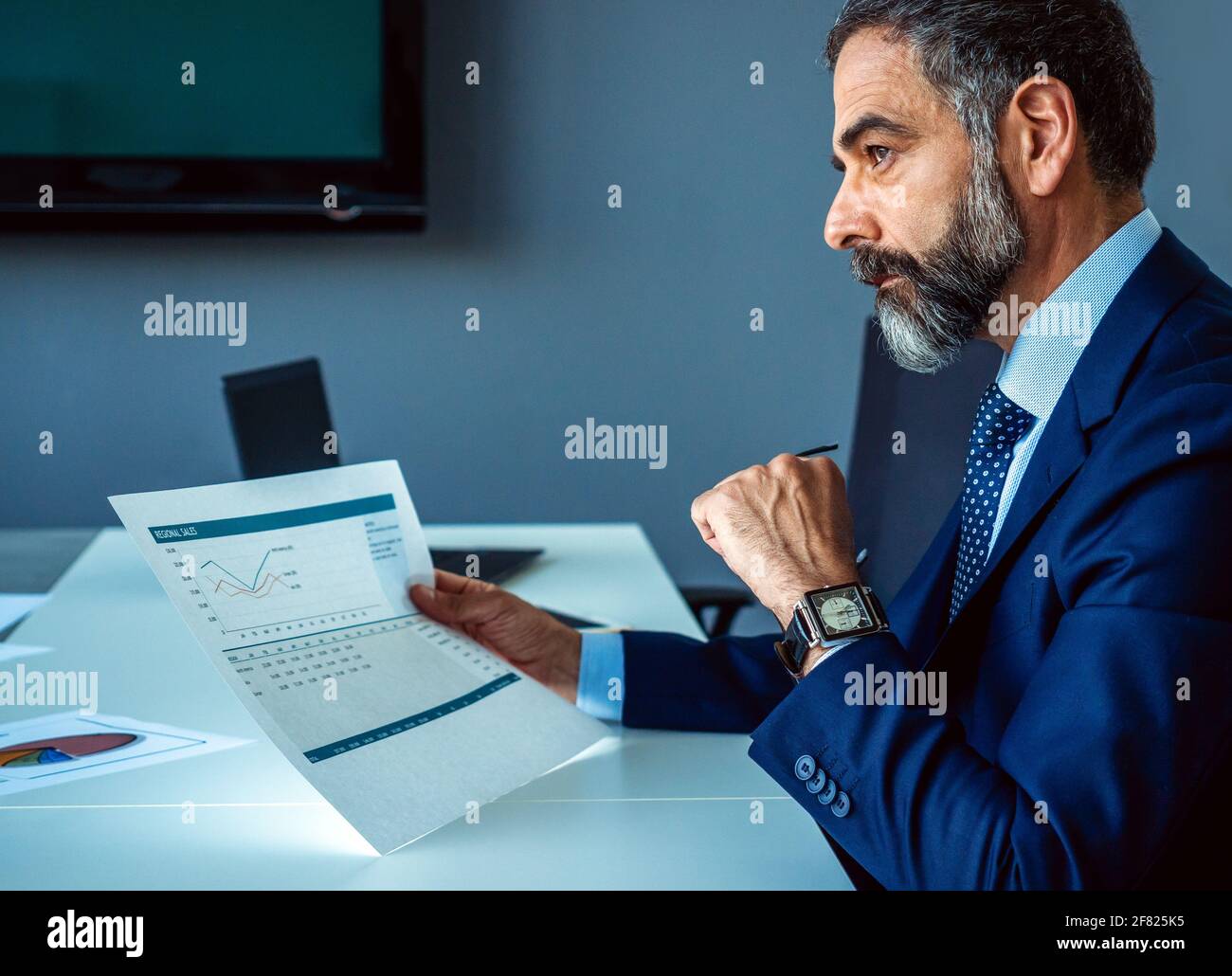Portrait mature professional man working hi-res stock photography and ...