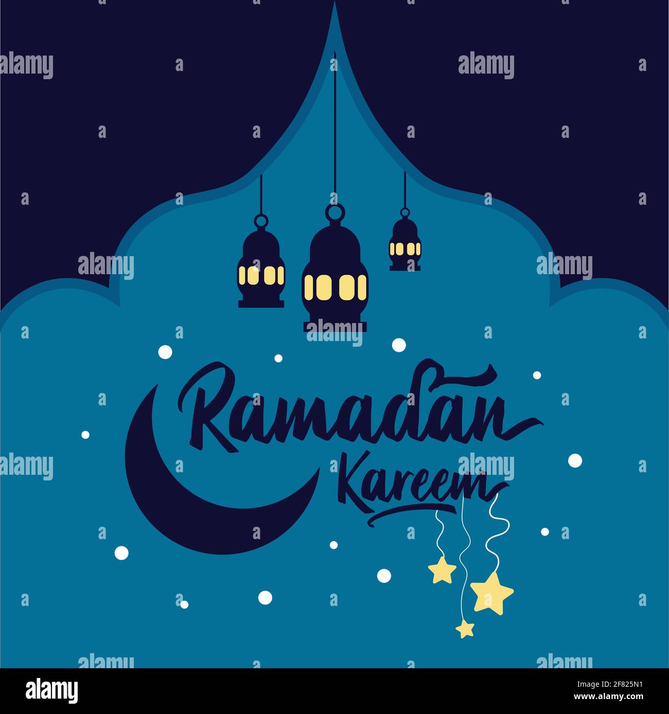 Ramadan Kareem Ramzan poster design greeting card template, vector ...