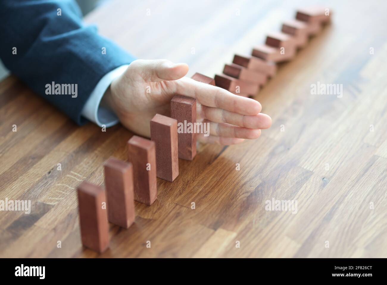 Hand breaking blocks hi-res stock photography and images - Alamy