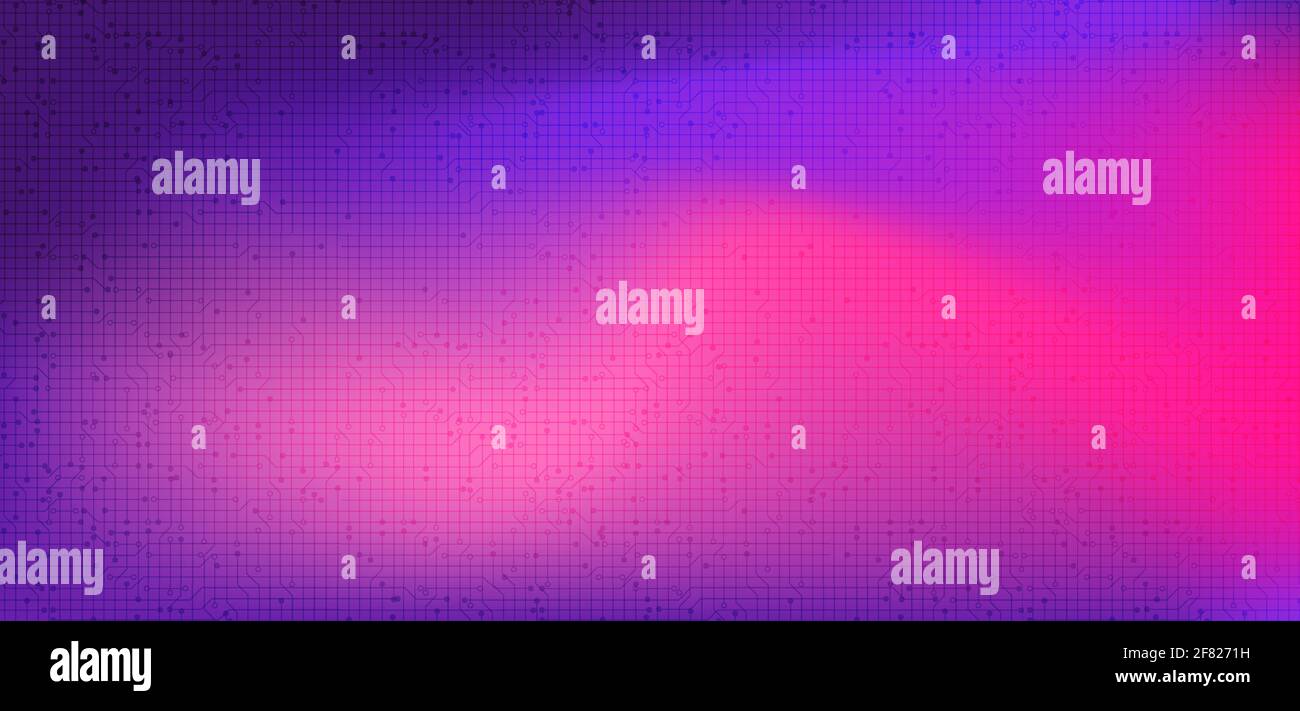 Neon Pink Circuit Microchip Technology on Future Background,Hi-tech ...