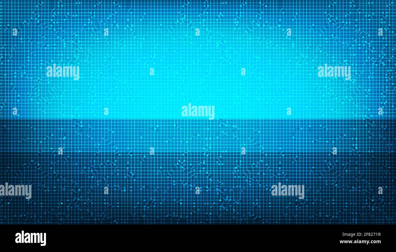 Blue Circuit Microchip on Technology Background,Hi-tech Digital and ...