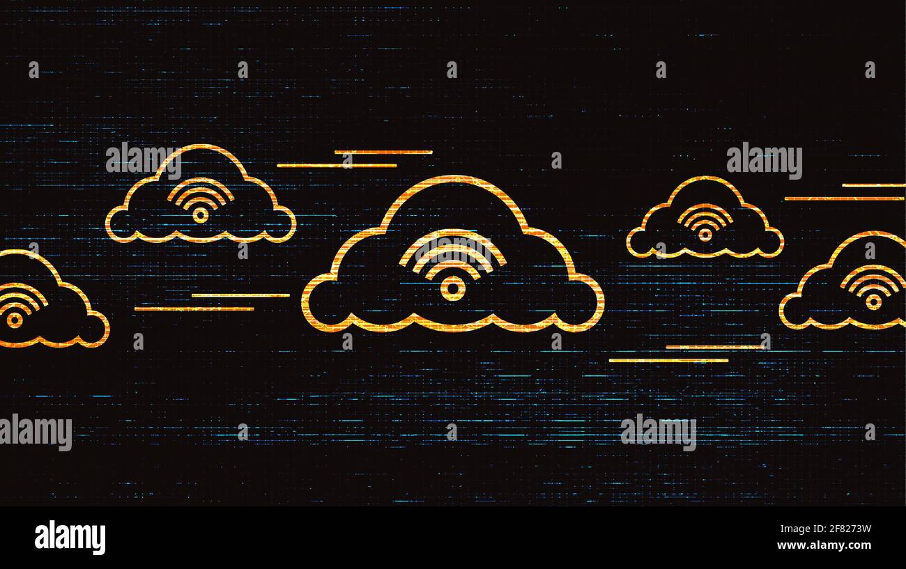 Digital Network Connecting With Clouds On Global Technology Background