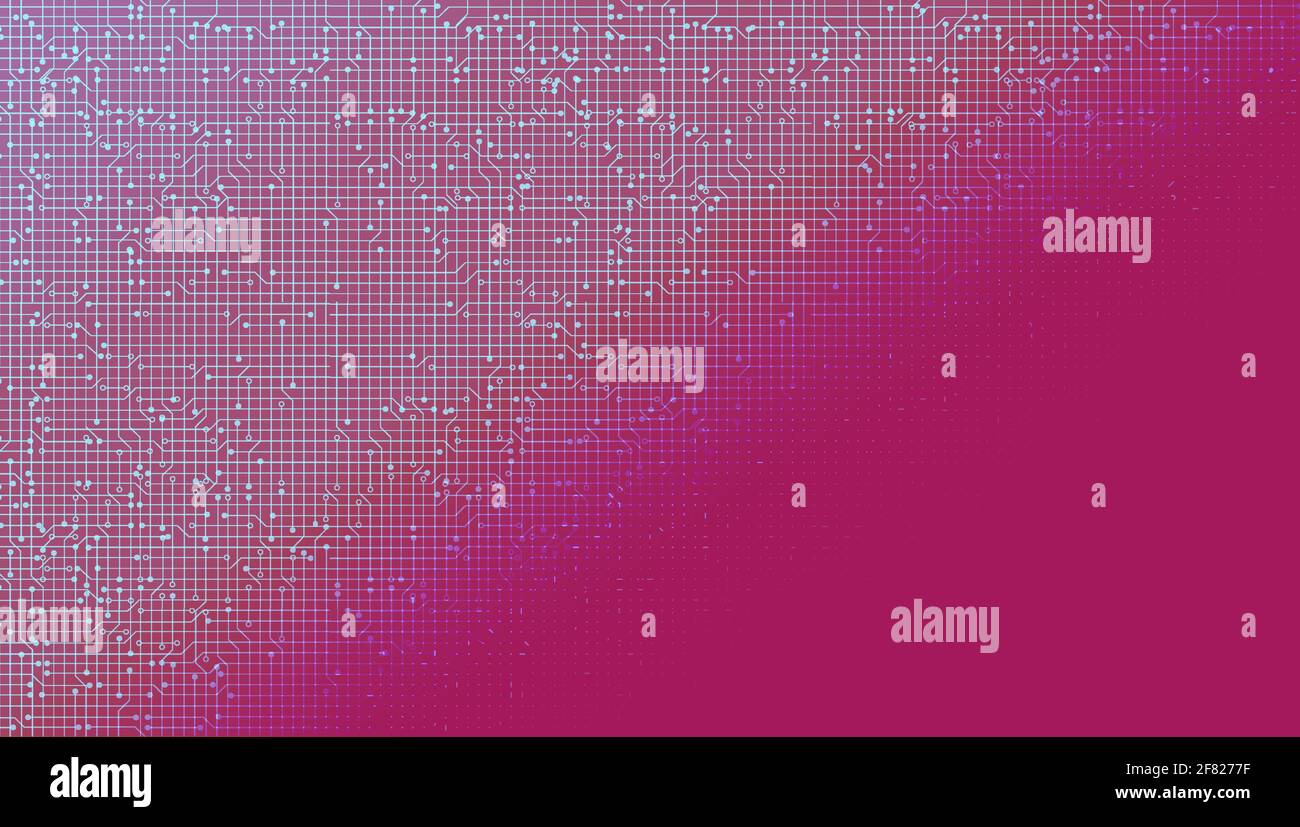 Dark Pink Circuit Microchip on Technology Background,Hi-tech Digital ...