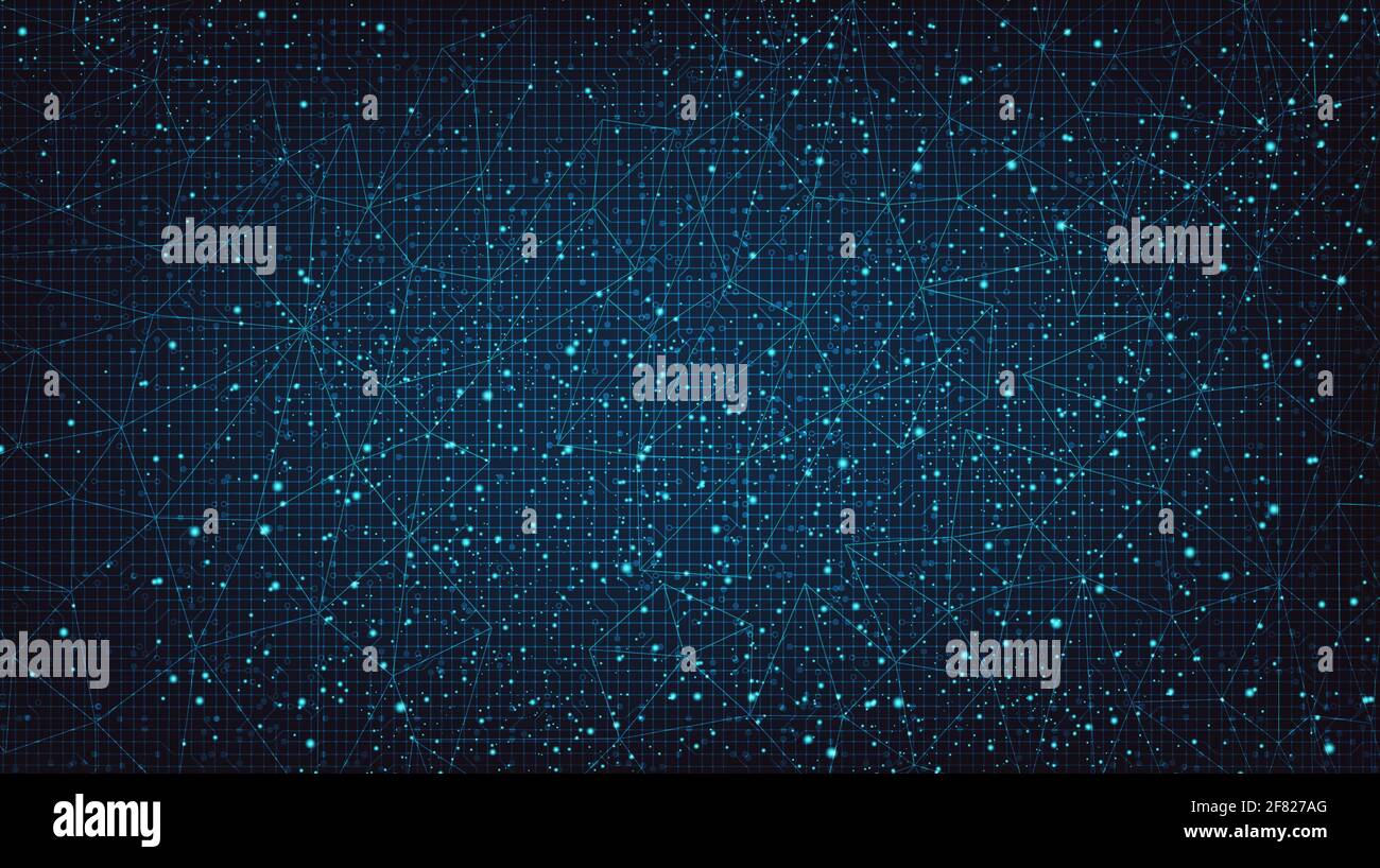 Big data Digital Network System Technology Background,Line connection ...