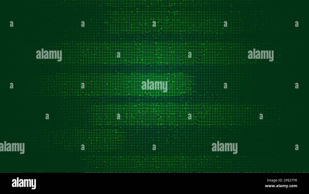 Green Microchip on Technology Background,hi Tech and security Concept ...