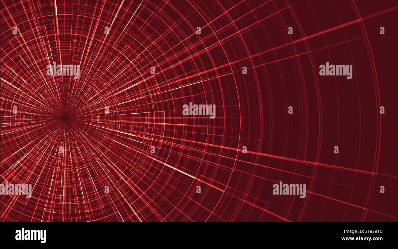 Red Hyperspace speed motion on future Technology background,warp and ...