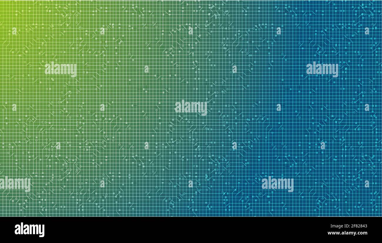 Blue and green Microchip on Technology Background,hi Tech and security ...