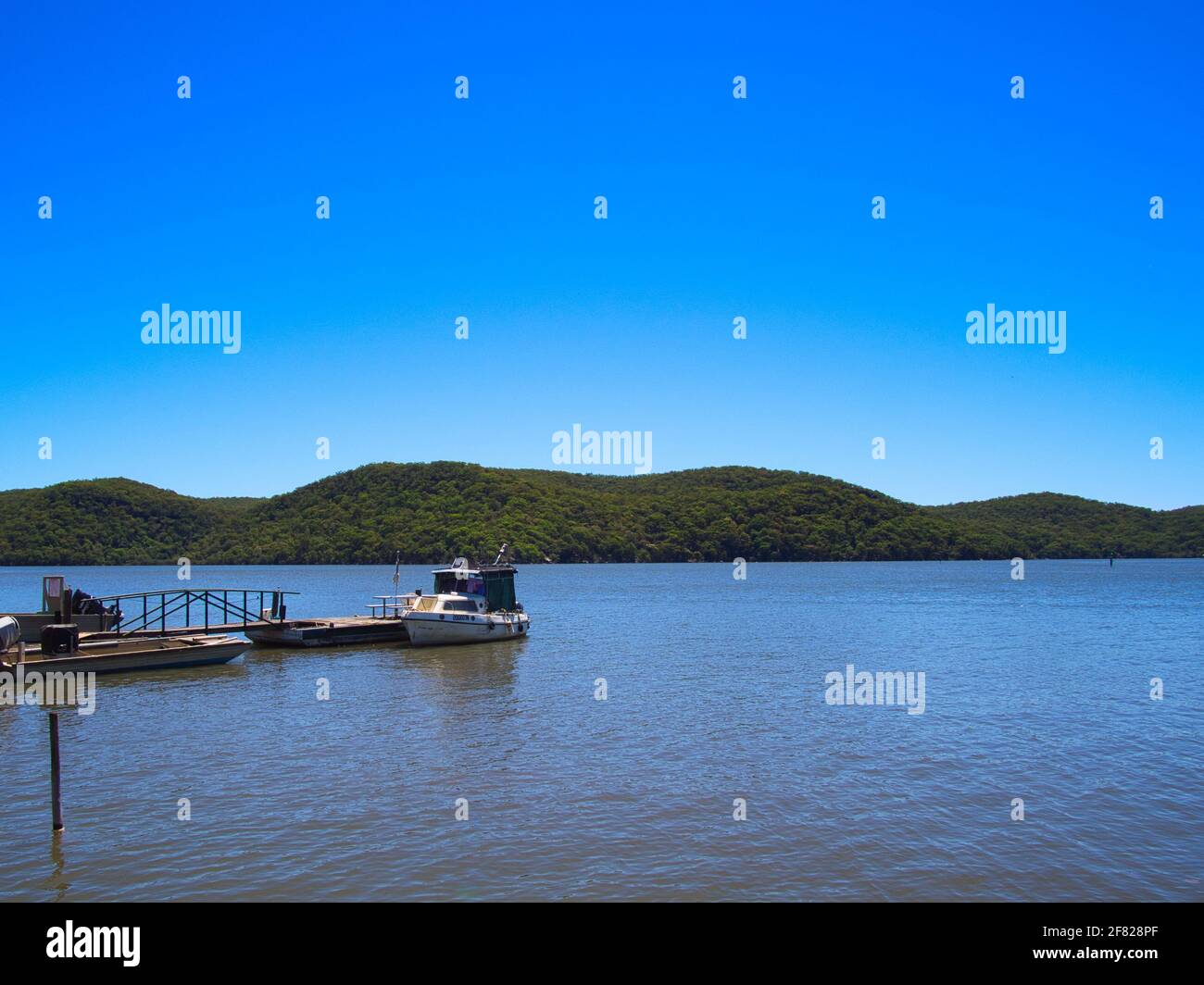 MOONEY MOONEY, AUSTRALIA - Jan 16, 2021: A boat moored along the ...