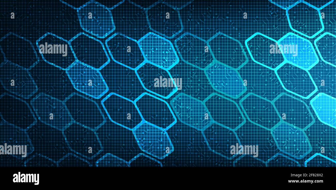 Cyber Microchip on Technology Background,hi Tech and security Concept ...