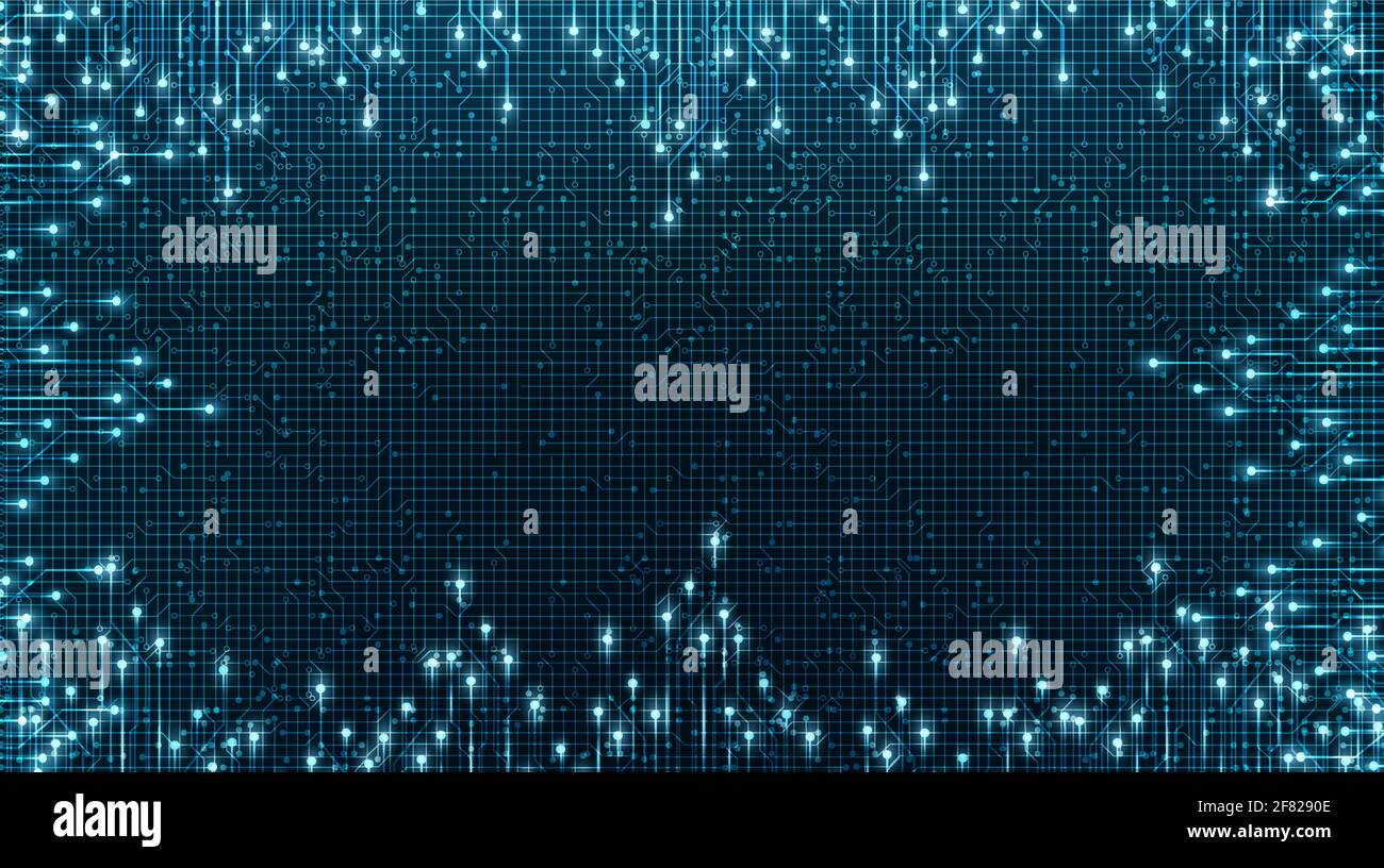 Light Electronic Circuit Microchip Technology Background,Hi-tech Digital and Future Concept ...