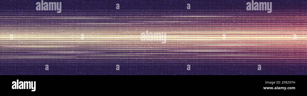 Panorama Light Speed Line Technology Background; future and network ...