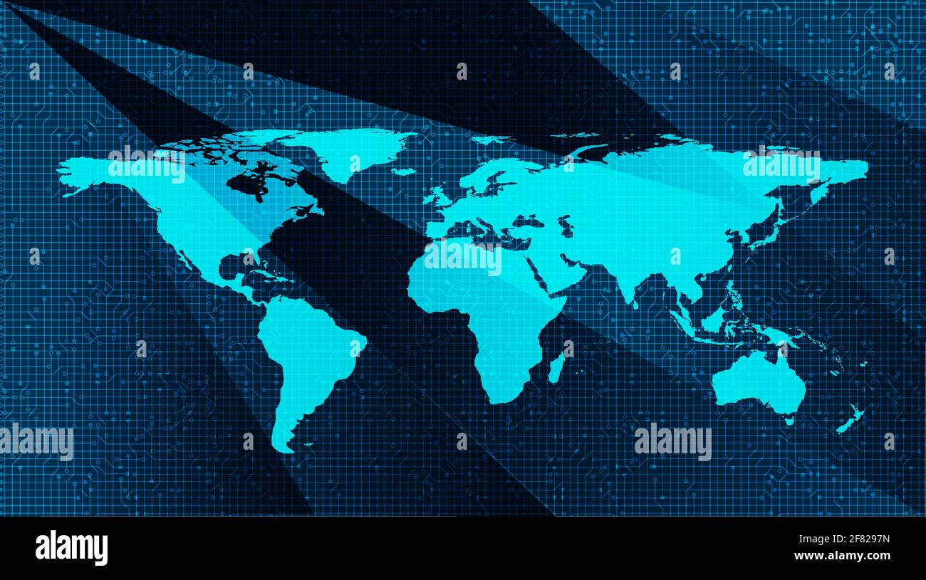 Digital Global Network System Technology Background,Connection and ...