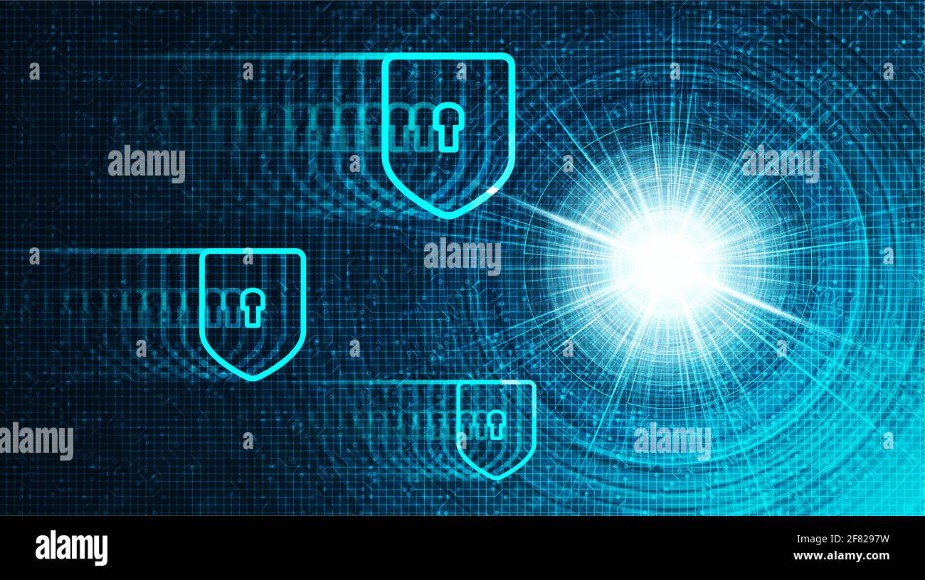 Big Data Digital Technology Shield Security,protection and connection ...