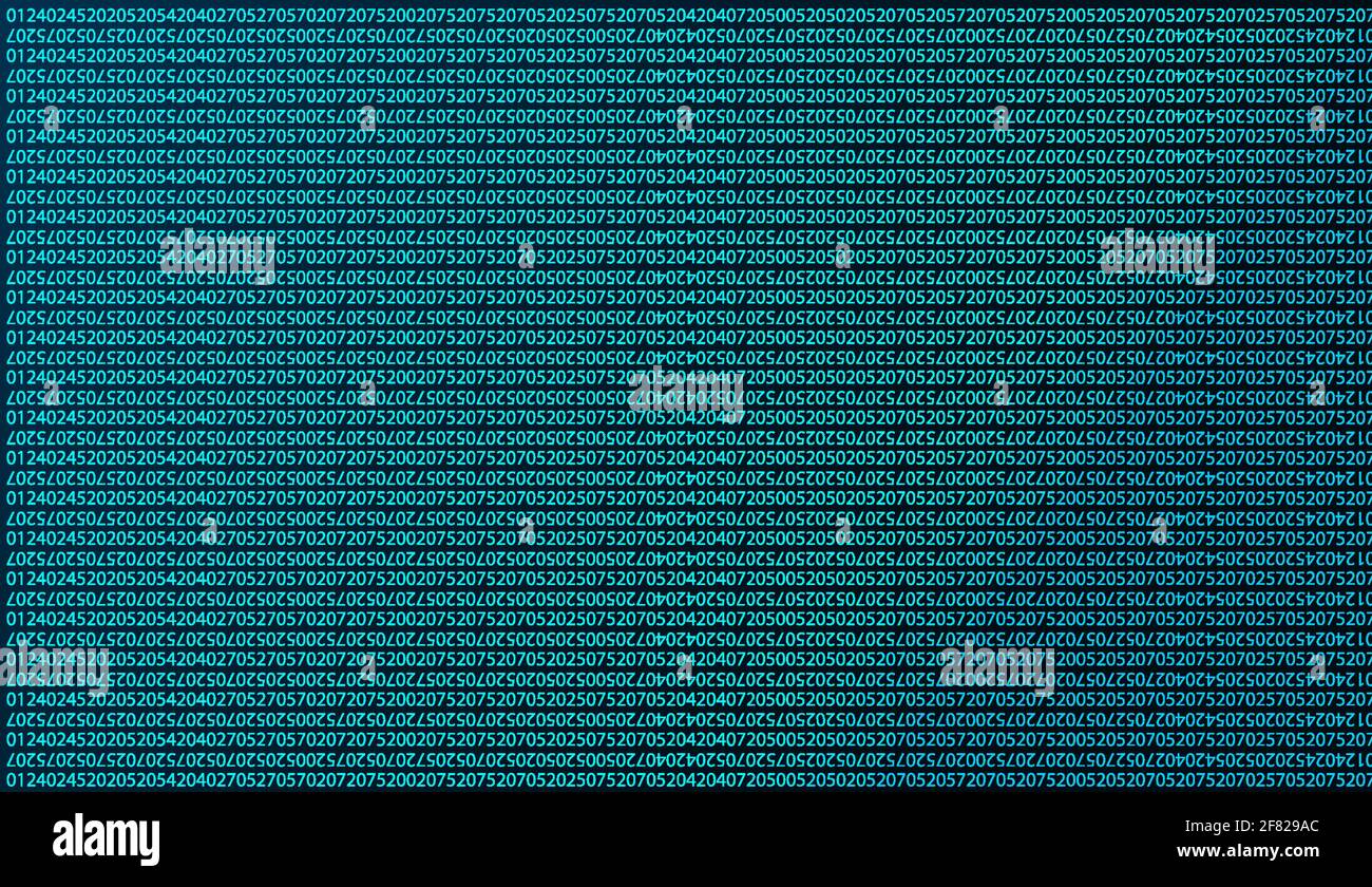 Hacked with Binary Security and protection Concept,on Data Technology ...