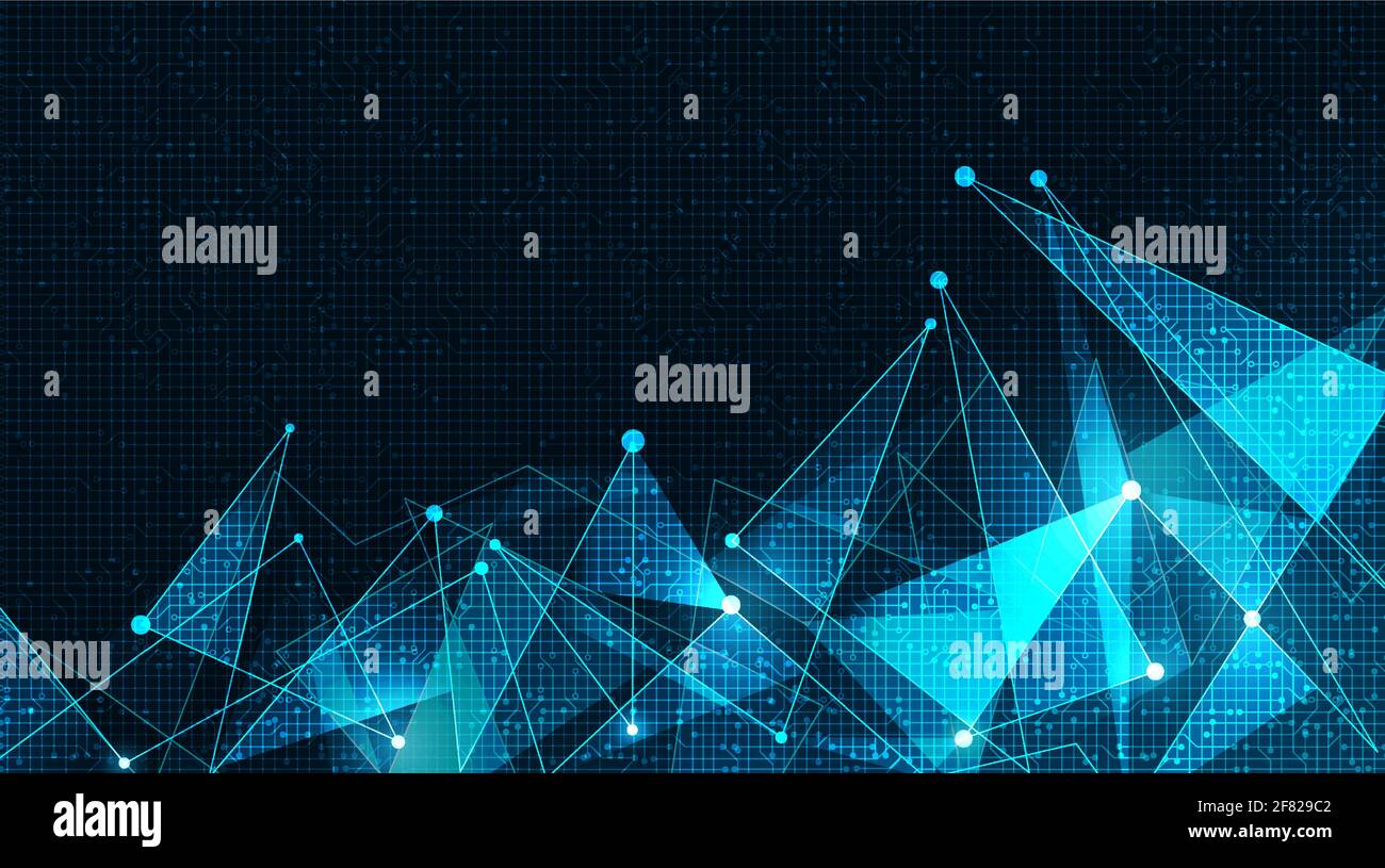 Futuristic Molecules Technology on Microchip Background,Hi-tech and ...