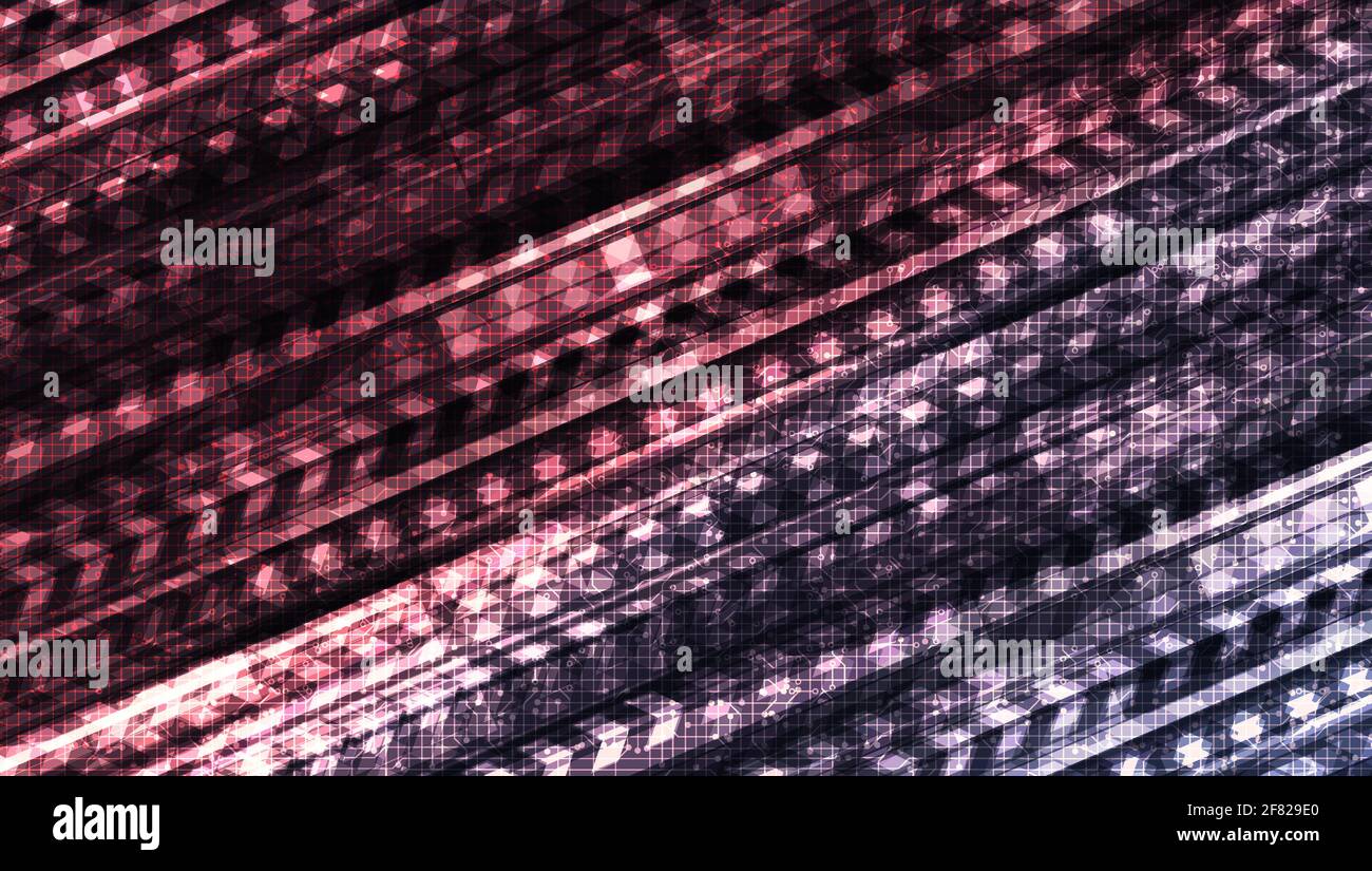 Modern Digital Circuit Microchip on Technology Background,Hi-tech and ...