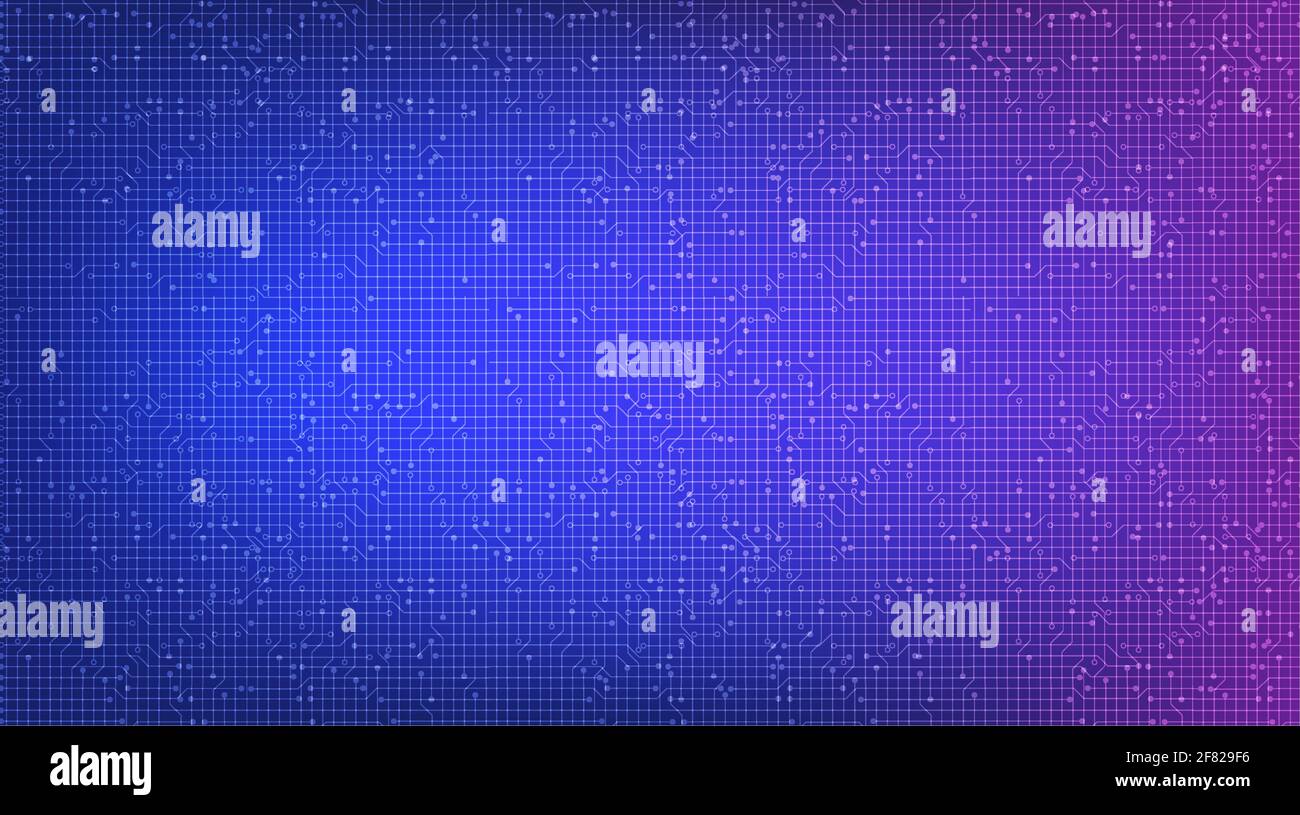 Purple Futuristic Digital Microchip on Technology Background,hi Tech ...