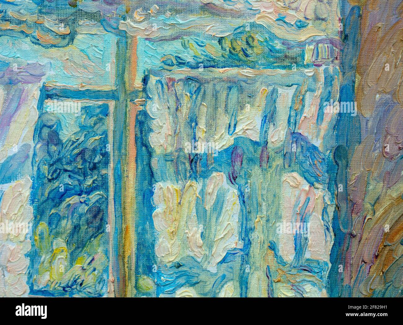 composition of several objects, oil painting, handmade Stock Photo - Alamy