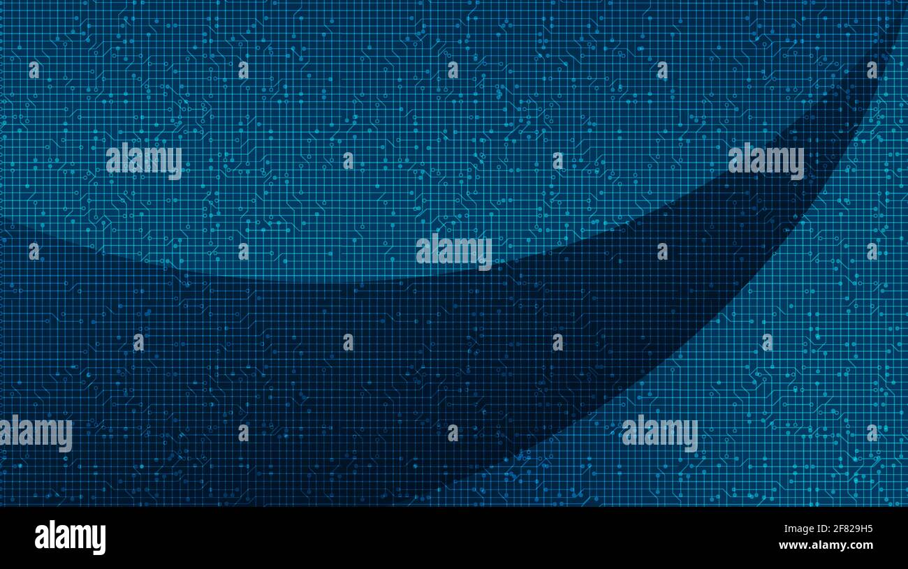 Waving Technology Microchip Background,Hi-tech Digital and Internet ...