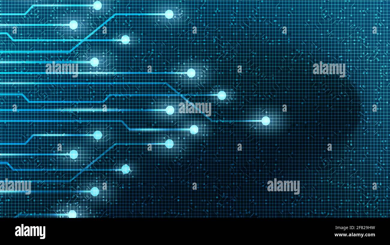 Cyber Light Technology Microchip on Future Background,Hi-tech Digital ...