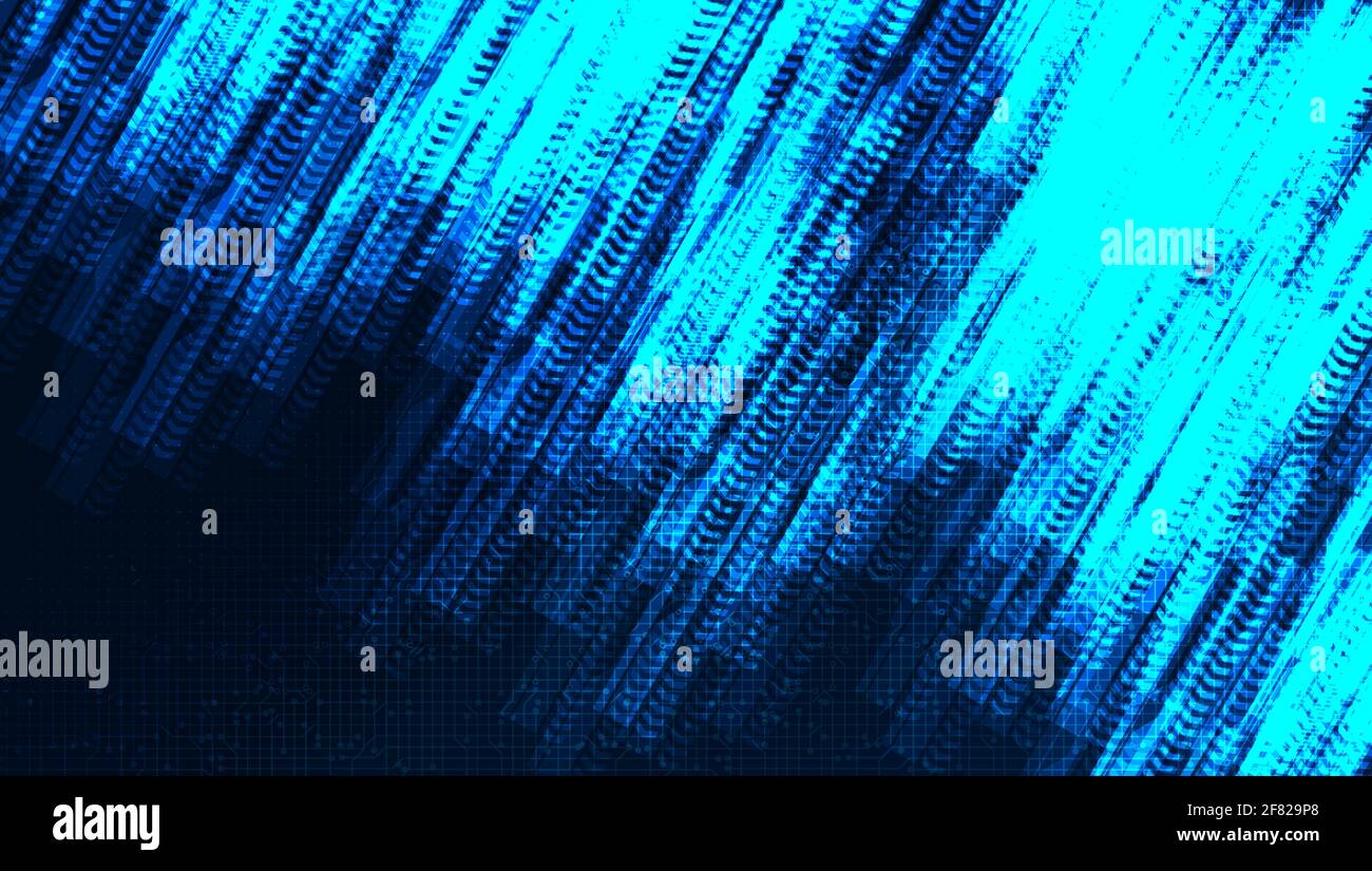 Blue Light Speed Line on Technology Microchip Background,Hi-tech and ...